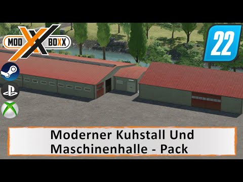 Moderner Kuhstall Und Maschinenhalle Pack - ModBoXX